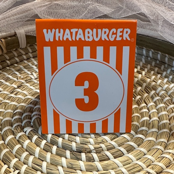 Whataburger | Kitchen | Whataburger Orange White Table Tent Order ...